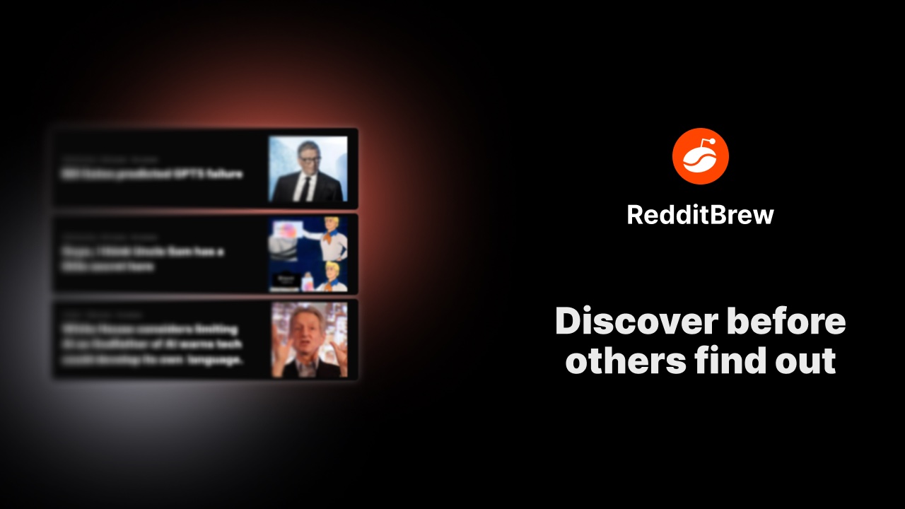 RedditBrew - Reddit's Rising Tech Insights, Curated Daily